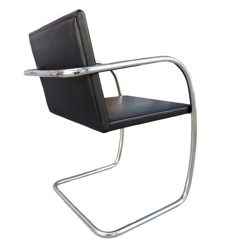 Authentic Pair of Knoll Brno Chairs by Mies Van Der Rohe For Sale at ...