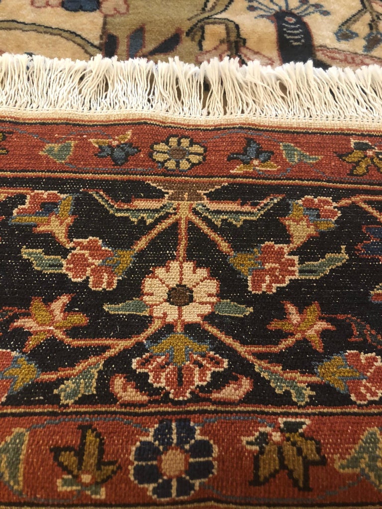 Authentic Persian Hand Knotted Tree of Life Ghoochan Rug at 1stDibs