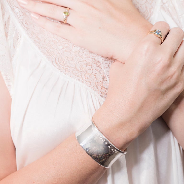 Authentic Retired Tiffany and Co. "1837" Wide Ladies' Cuff in Sterling ...