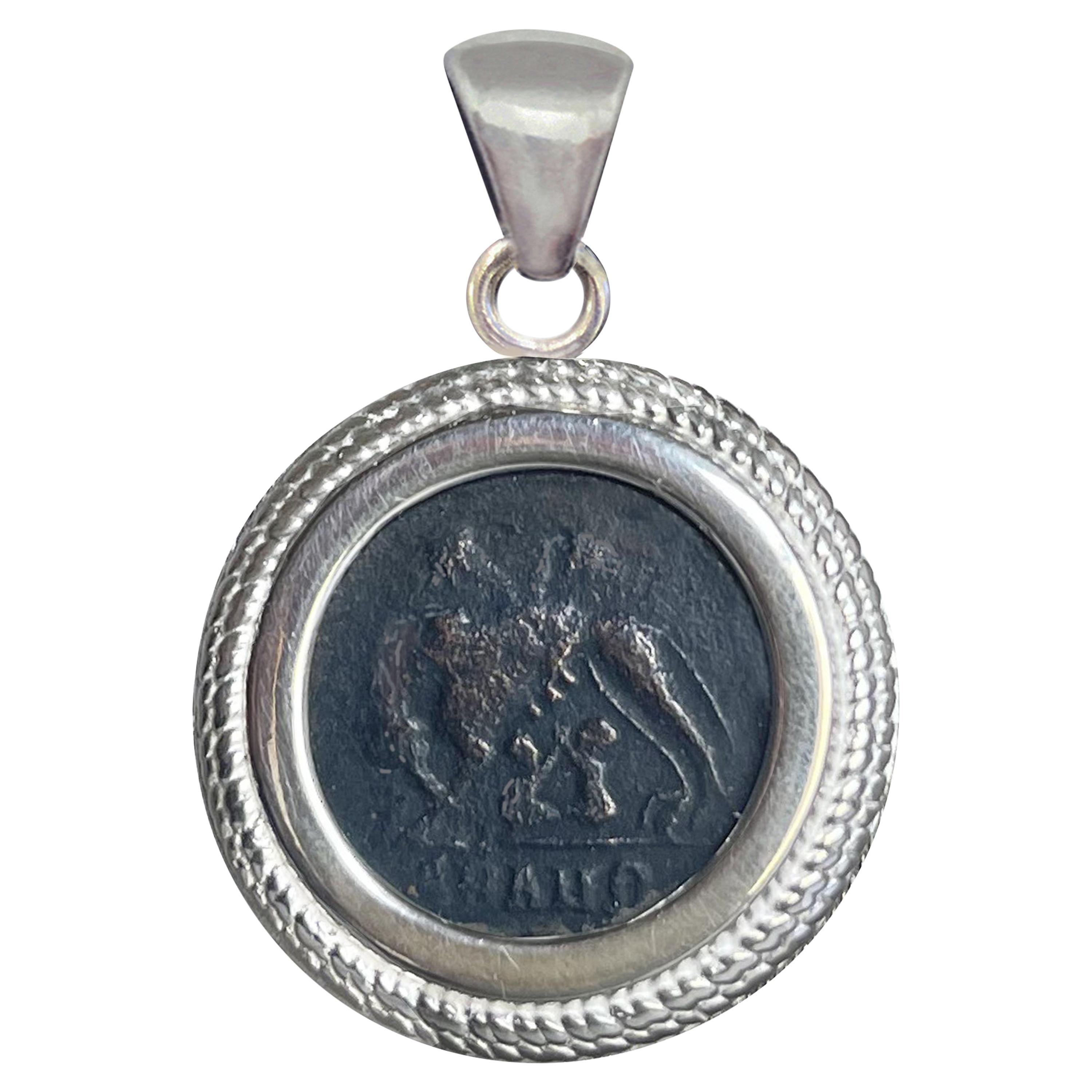 Ancient Greek 4th Century BC Authentic Apollo Coin 18K Gold Pendant at ...