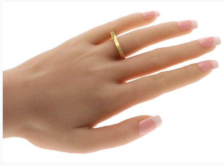 Authentic Tiffany and Co. 18k Yellow Gold Frank Gehry Torque Ring at ...