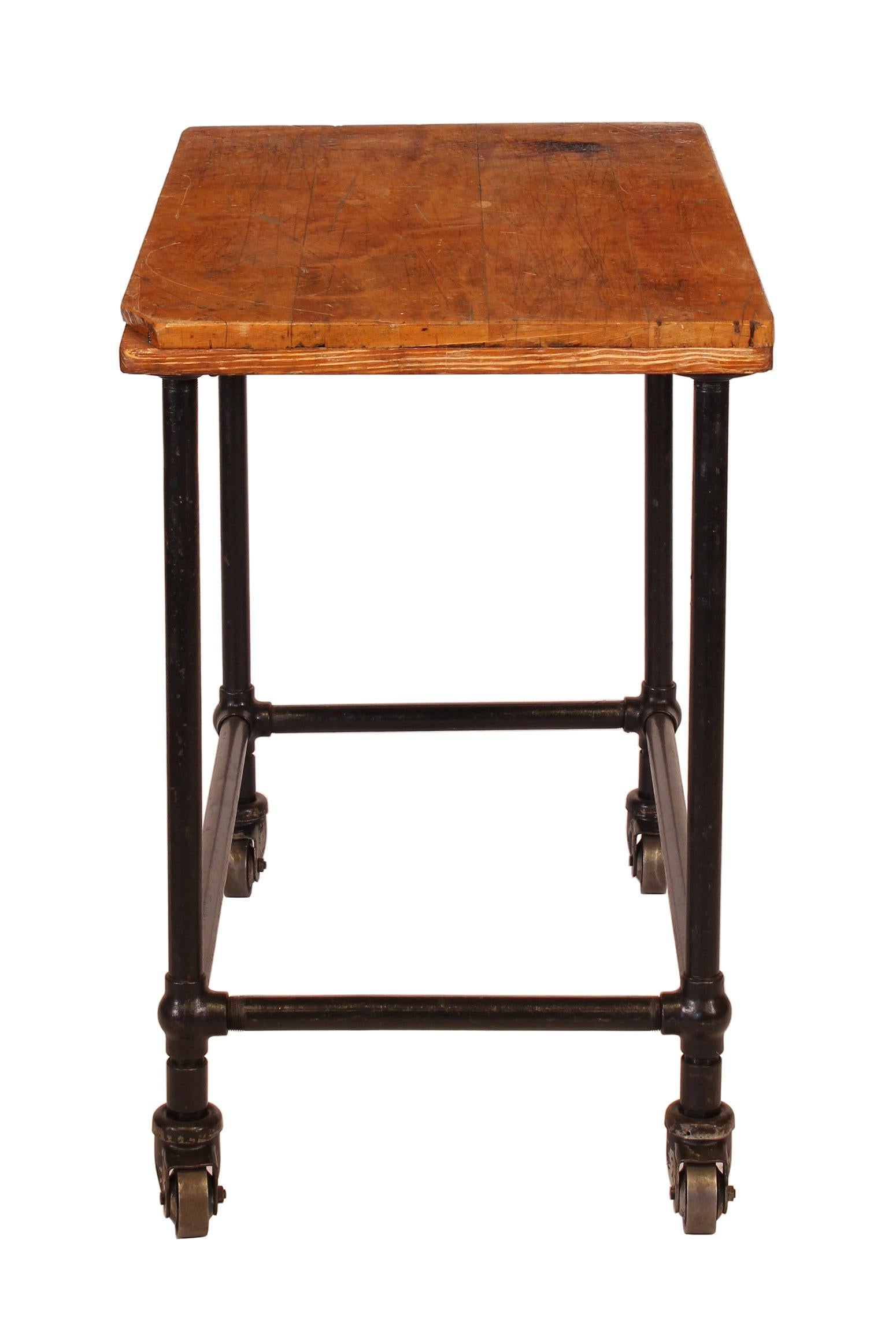 Authentic Vintage Industrial Rolling Printing Table or Cart at 1stDibs ...