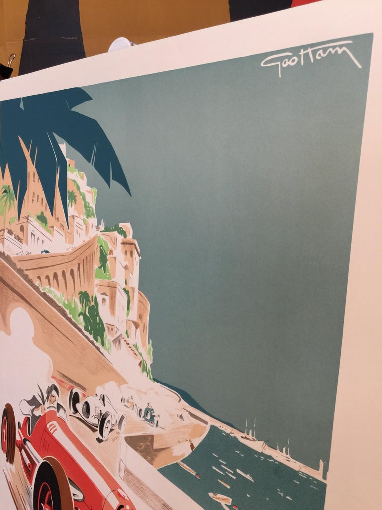 Authorised Edition Vintage Monaco Grand Prix Car Poster by Geo Ham ...