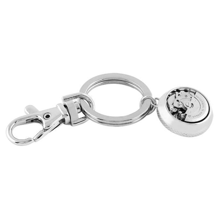 Automatic Skeleton Mechanical Keyring with Rhodium Finish For Sale at ...