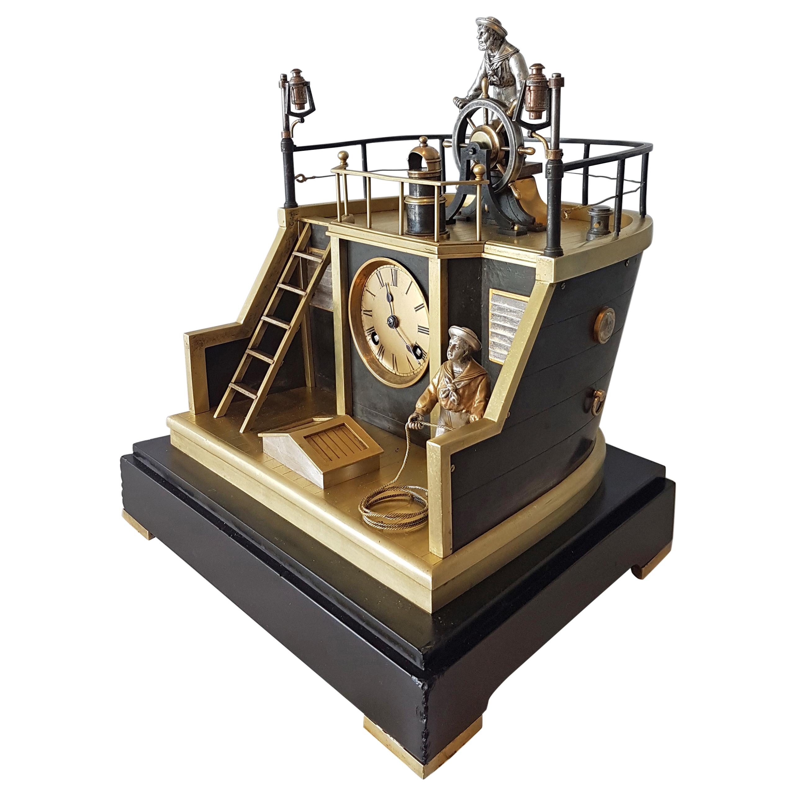 Automaton Industrial Series Quarterdeck, Helmsman Mantel Clock by ...
