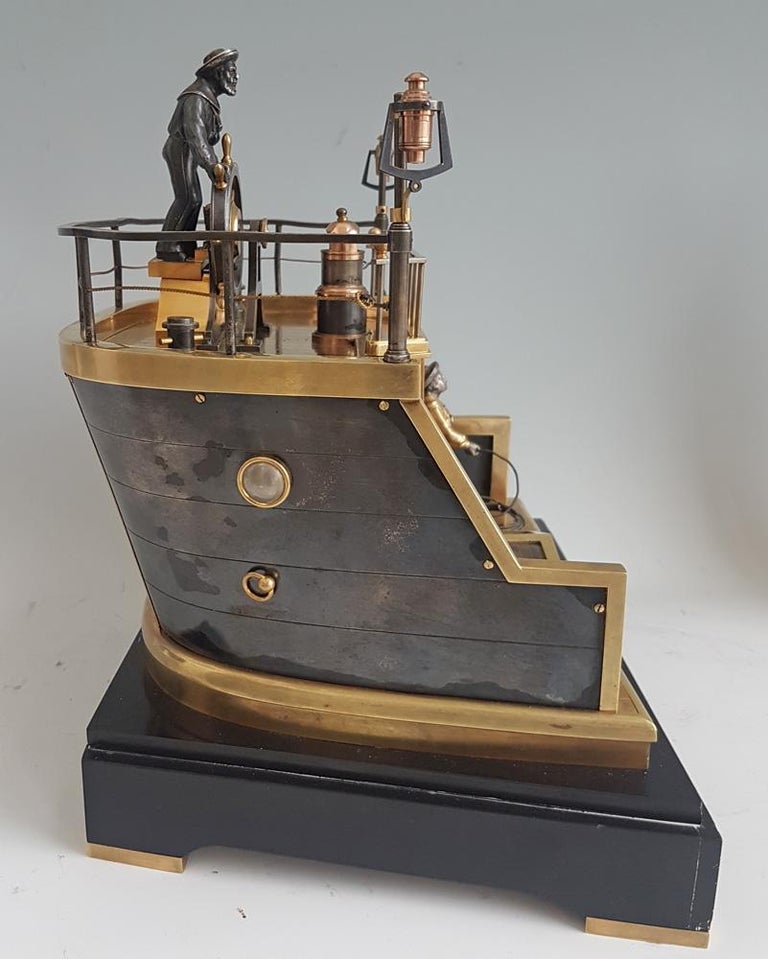 Automaton Industrial Series Quarterdeck Mantel Clock by Guilmet at ...