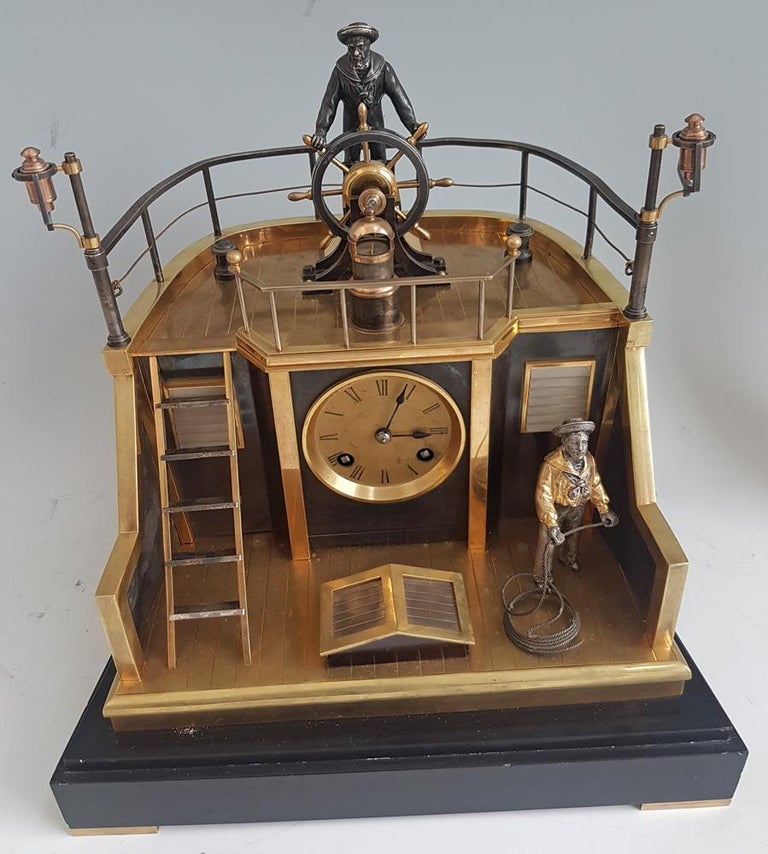 Automaton Industrial Series Quarterdeck Mantel Clock by Guilmet at ...