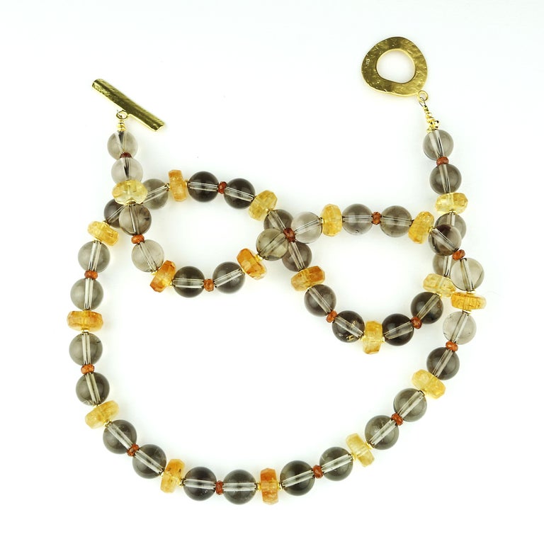 Autumn Gemstone Necklace at 1stDibs