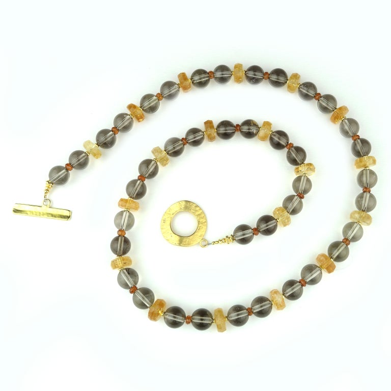Autumn Gemstone Necklace at 1stDibs