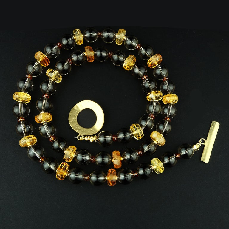 Autumn Gemstone Necklace at 1stDibs