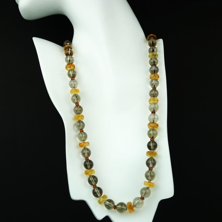 Autumn Gemstone Necklace at 1stDibs