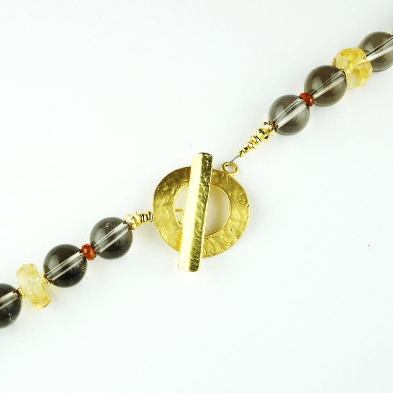 Autumn Gemstone Necklace at 1stDibs