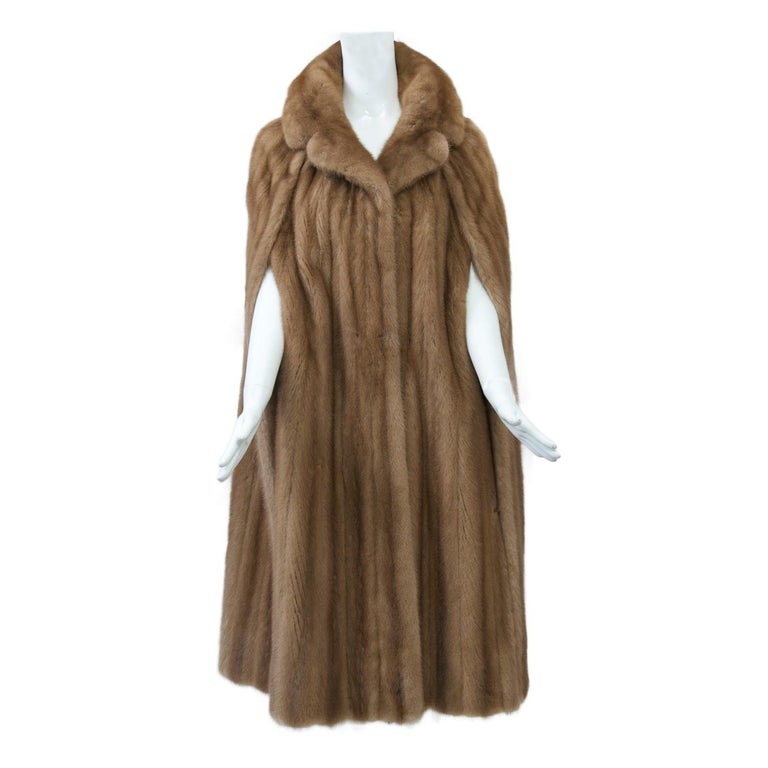 Autumn Haze Mink Cape at 1stDibs | mink cape for sale