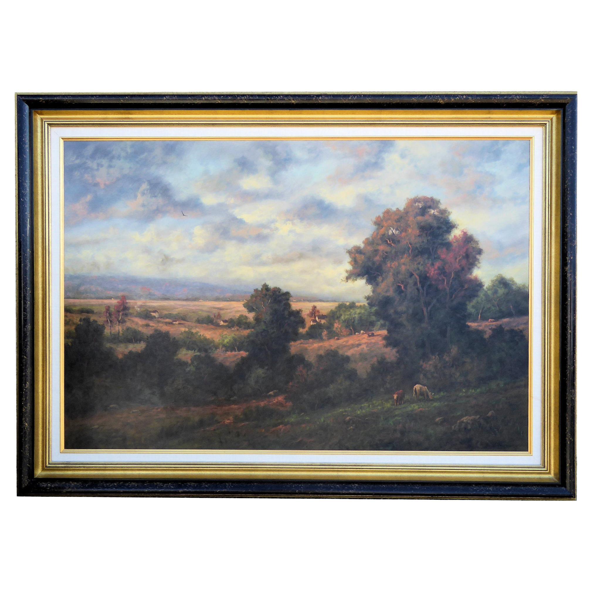 Oil Painting entitled Retreating Storm by Adrian Keith Graham Hill For ...