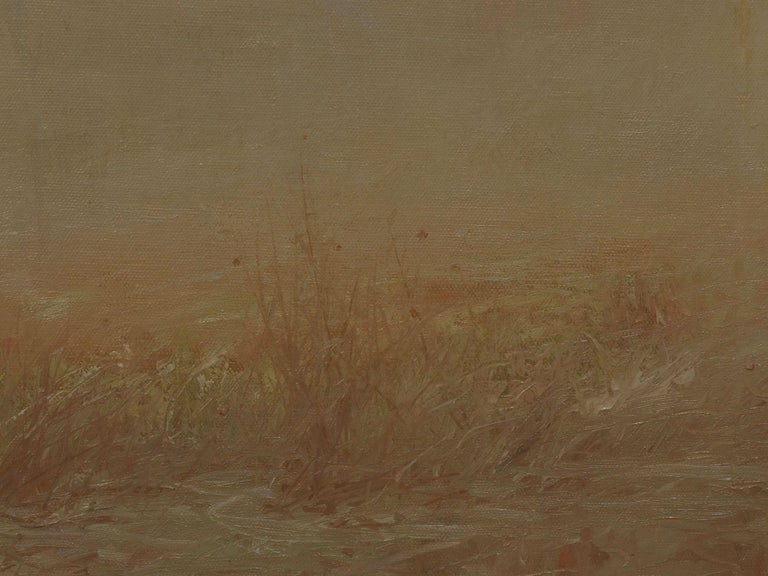 “Autumn Stream” American Tonal Impressionist Landscape Painting by Hal ...