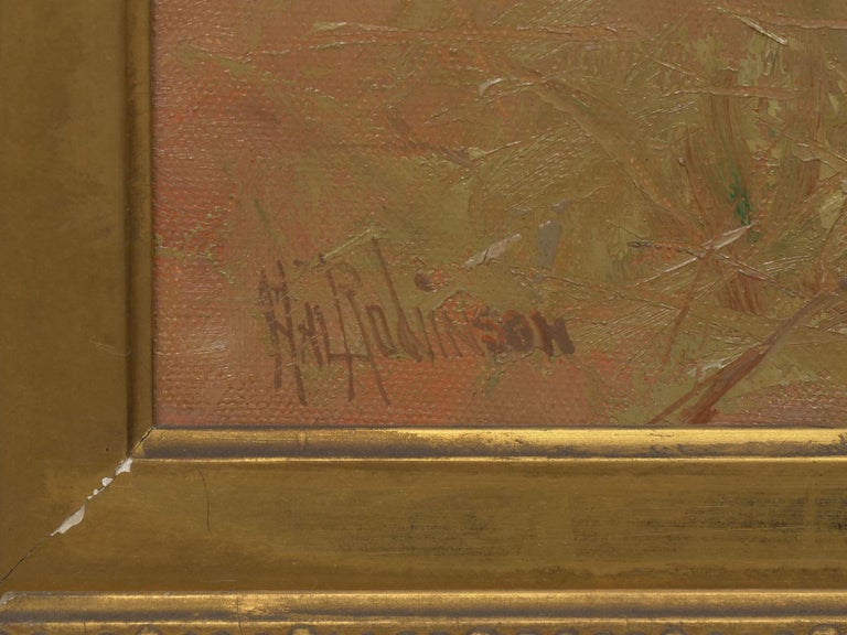 “Autumn Stream” American Tonal Impressionist Landscape Painting by Hal ...