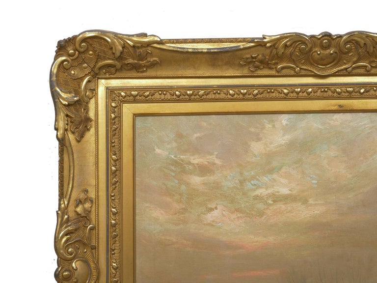 “Autumn Stream” American Tonal Impressionist Landscape Painting by Hal ...