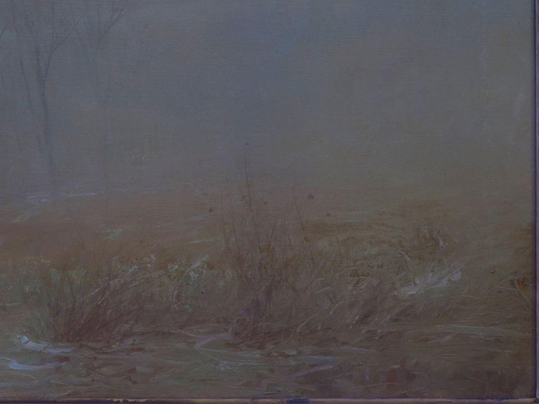 “Autumn Stream” American Tonal Impressionist Landscape Painting by Hal ...