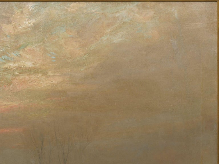 “Autumn Stream” American Tonal Impressionist Landscape Painting by Hal ...