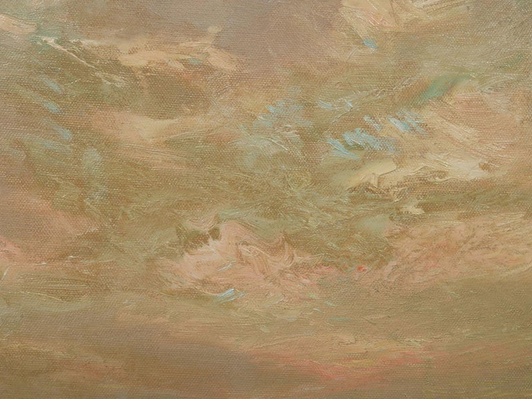 “Autumn Stream” American Tonal Impressionist Landscape Painting by Hal ...