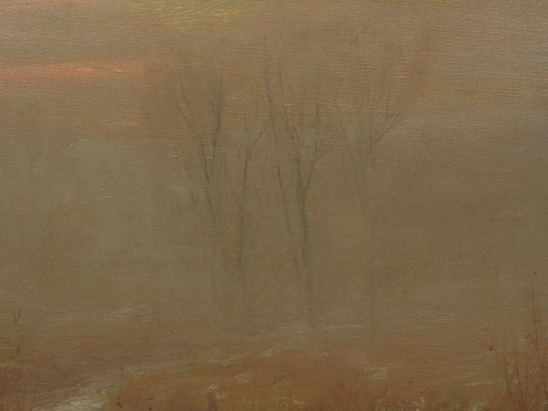 “Autumn Stream” American Tonal Impressionist Landscape Painting by Hal ...