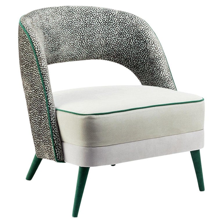 Ava Armchair Upholstery Feet Soft Beige Seat and Textured Fabric ...