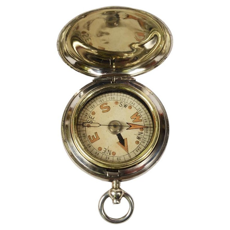 WWI UK Avation Brass Pocket Compass Raf Officers Antique Scientific ...
