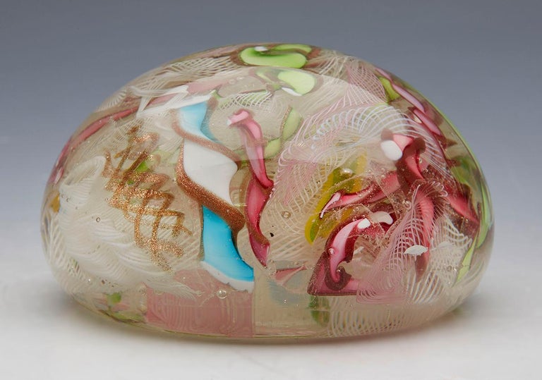 AVem Large Vintage Italian Murano Glass Paperweight For Sale at 1stDibs