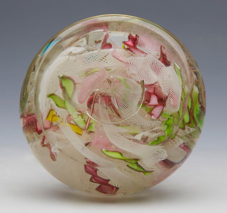 AVem Large Vintage Italian Murano Glass Paperweight For Sale at 1stDibs