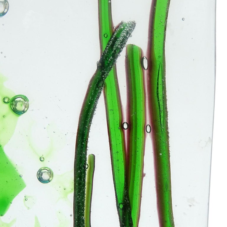 A.Ve.M. Murano Blue Red Green Swimming Fish Italian Art Glass Aquarium ...