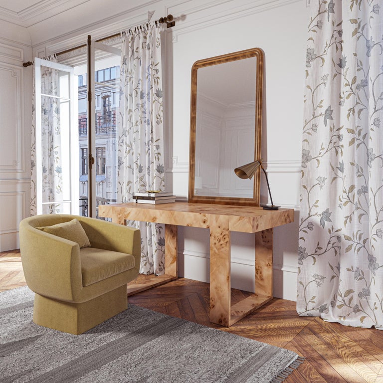 "Avenir" Natural Mappa Burl Desk by Christiane Lemieux For Sale at ...