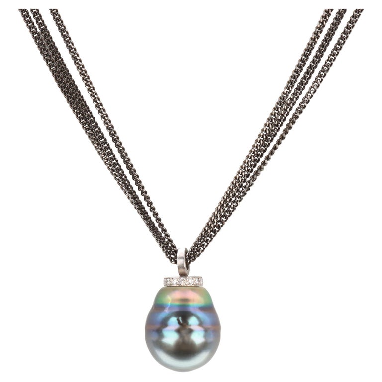 Aventina-Spencer, Conscious Circled Tahitian Pearl, Diamond and 18k ...
