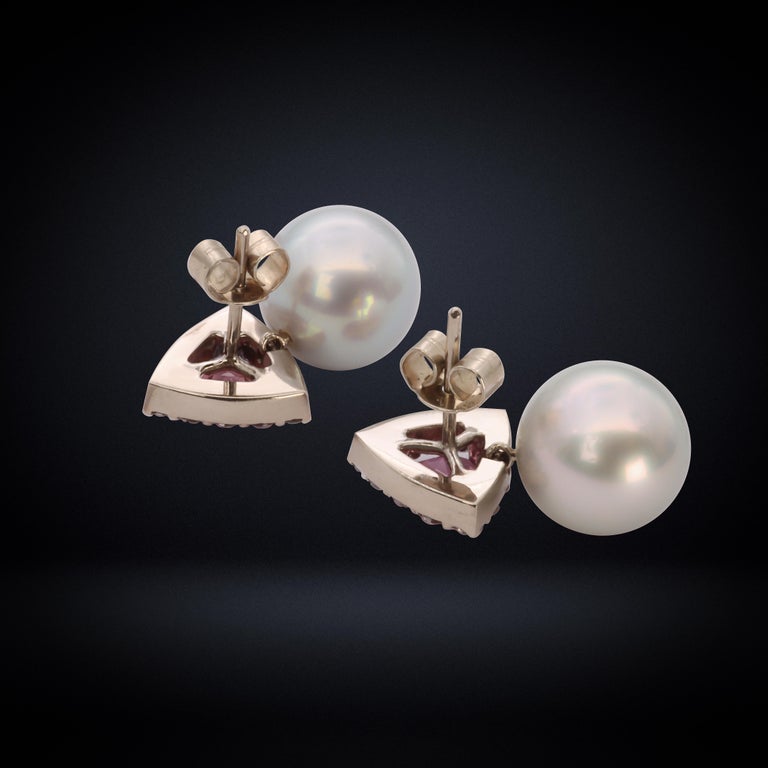 Aventina-Spencer, Lavender Diamond, Malaya Garnet and Tahitian Pearl ...