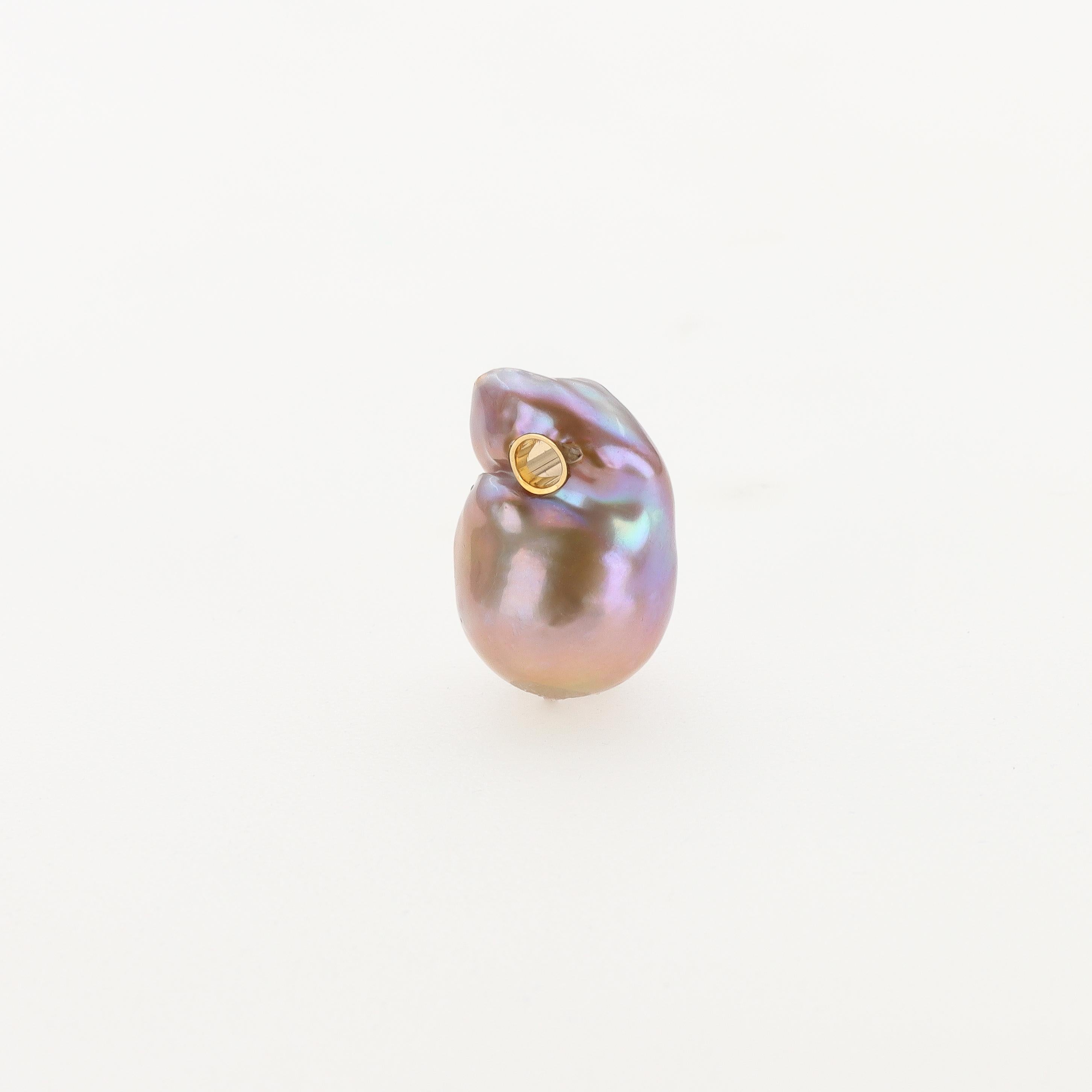 Marc´Harit, 'Golden Eye' Freshwater Pearl and 18k Pendant For Sale at ...