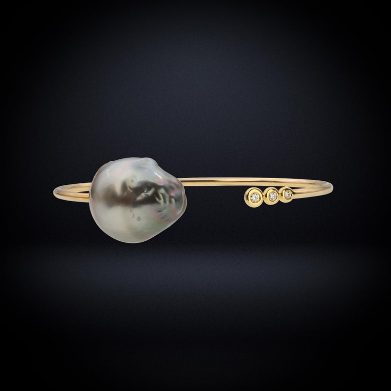 Aventina-Spencer / Marc'Harit, 'Cosmo' Diamond, Tahitian Pearl, 18K ...