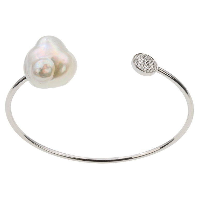 Aventina-Spencer/Marc'Harit, 'Cosmo Pavé Bangle', South Sea Pearl ...