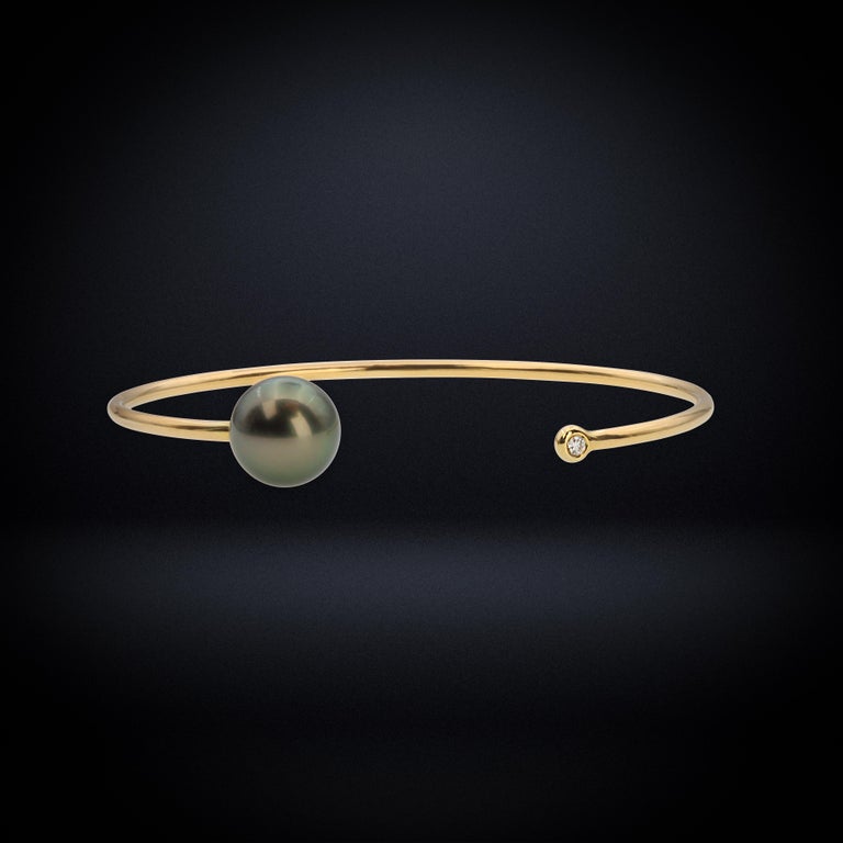 Aventina-Spencer/Marc'Harit, 'Cosmo' Tahitian Pearl, Diamond and 18k ...