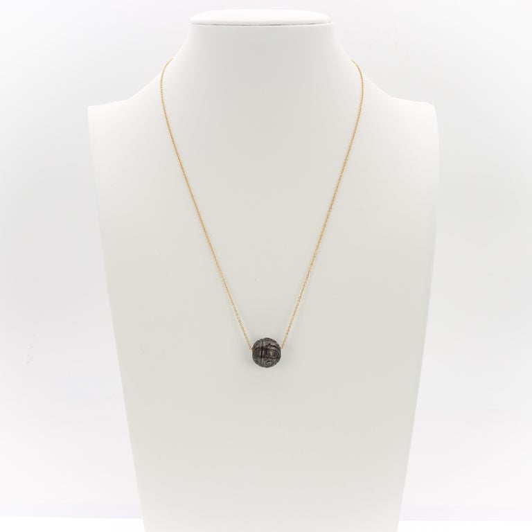 Aventina-Spencer / Marc'Harit, Hand Carved Tahitian Pearl and 18k Gold ...