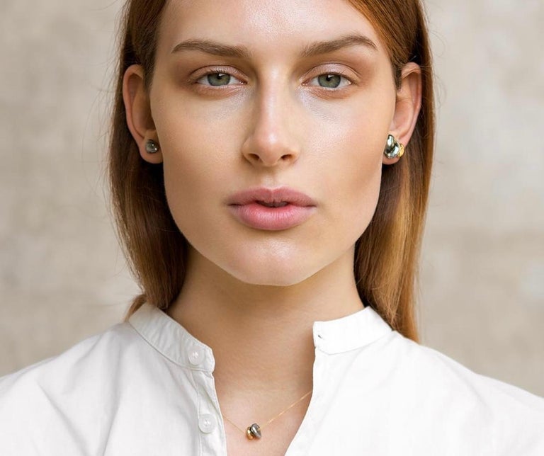 Aventina-Spencer/Marc'Harit, Keshi Nugget Minor, Tahitian Keshi and 18k ...