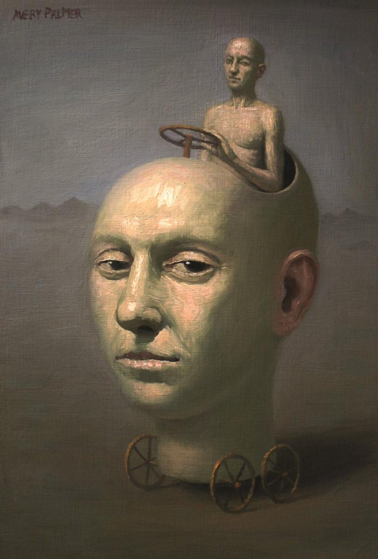 Avery Palmer - Driven, Avery Palmer, Oil painting, pop surreal figure ...