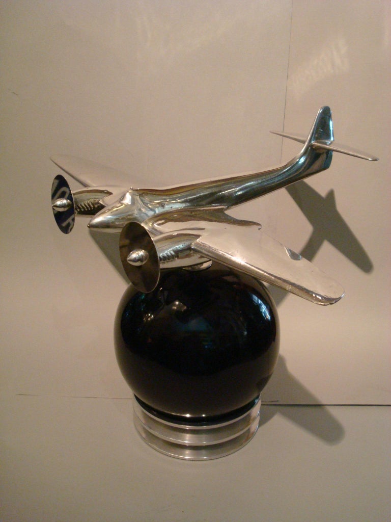 Aviation Vintage Desk Airplane Model 1940s at 1stDibs