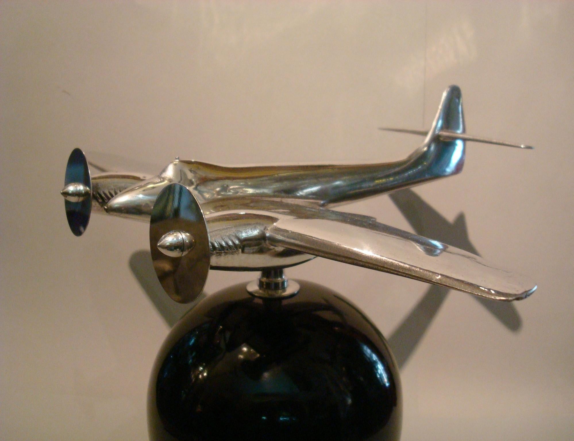 Aviation Vintage Desk Airplane Model 1940s at 1stDibs