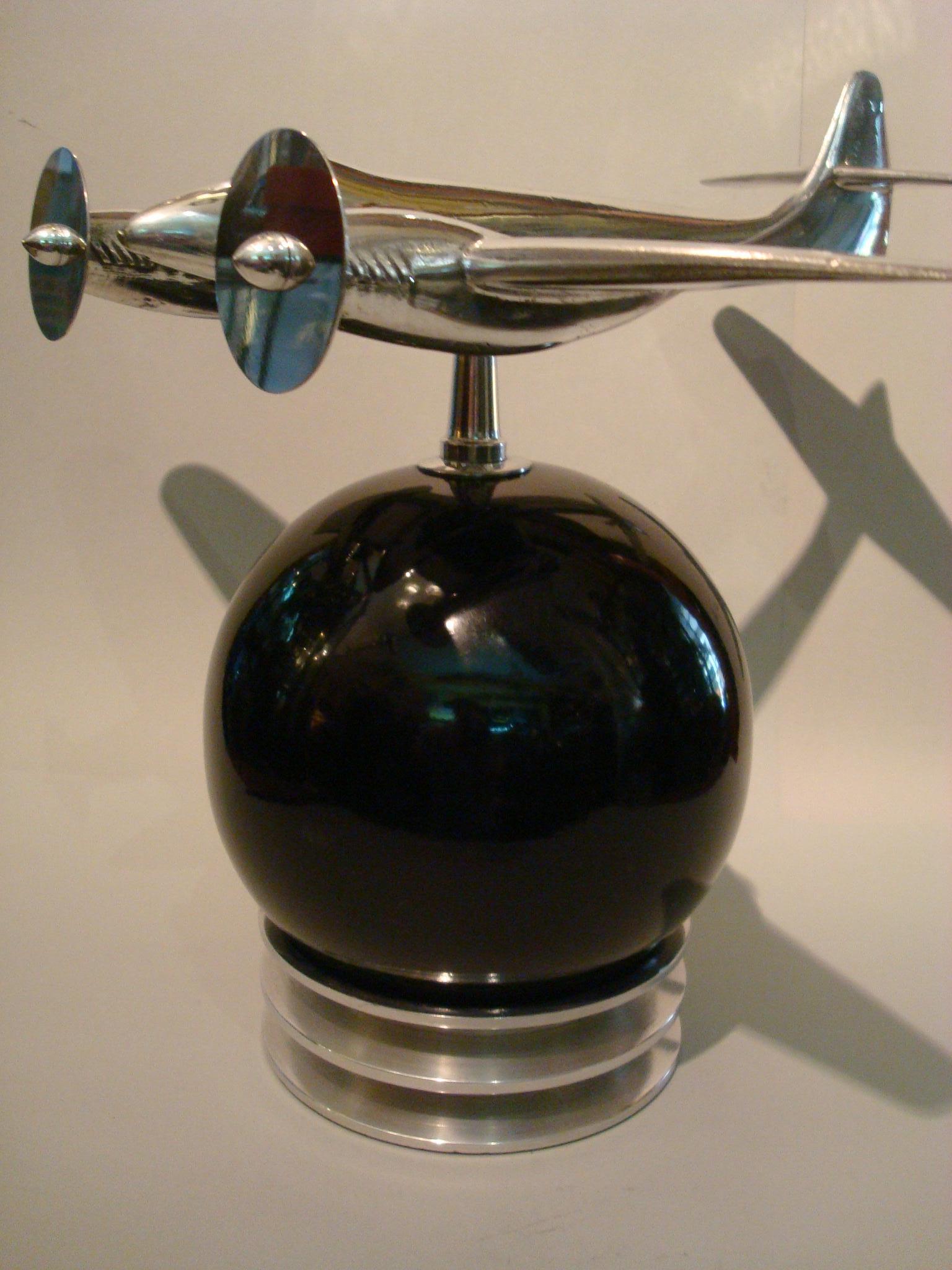 Aviation Vintage Desk Airplane Model 1940s at 1stDibs