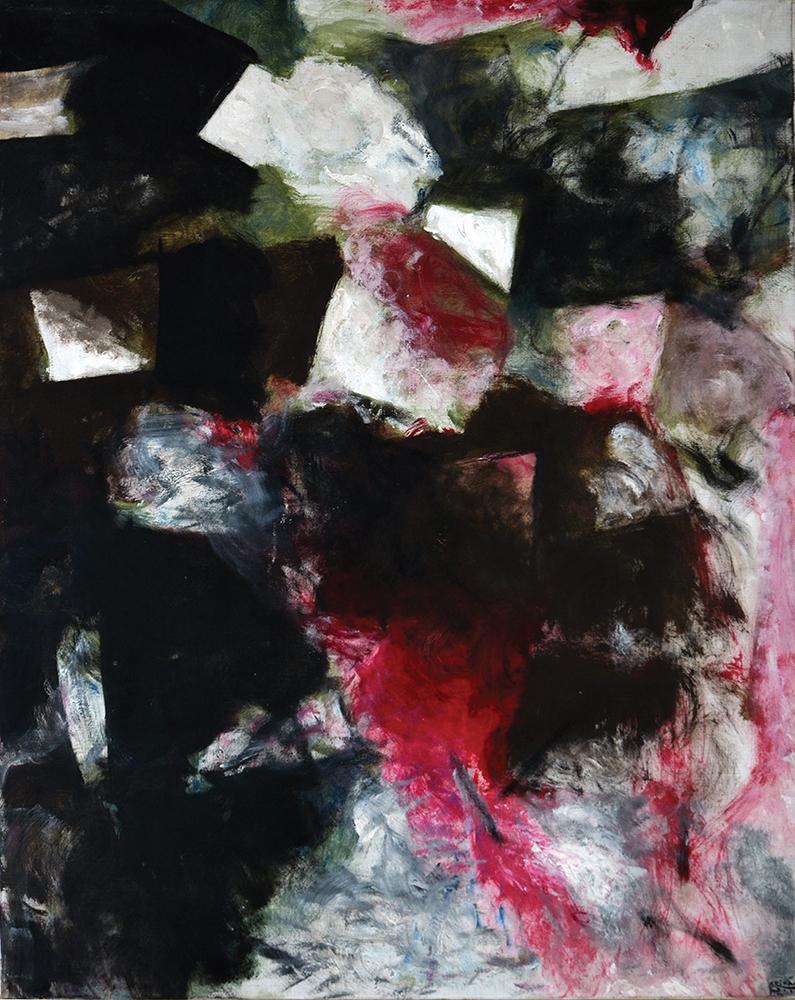Avigdor Arikha - Abstract composition in black For Sale at 1stDibs