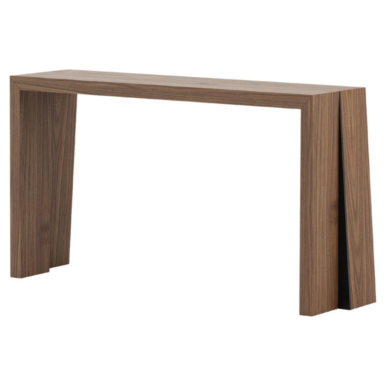 21st-century modern console with drawer, with customizable wood For ...