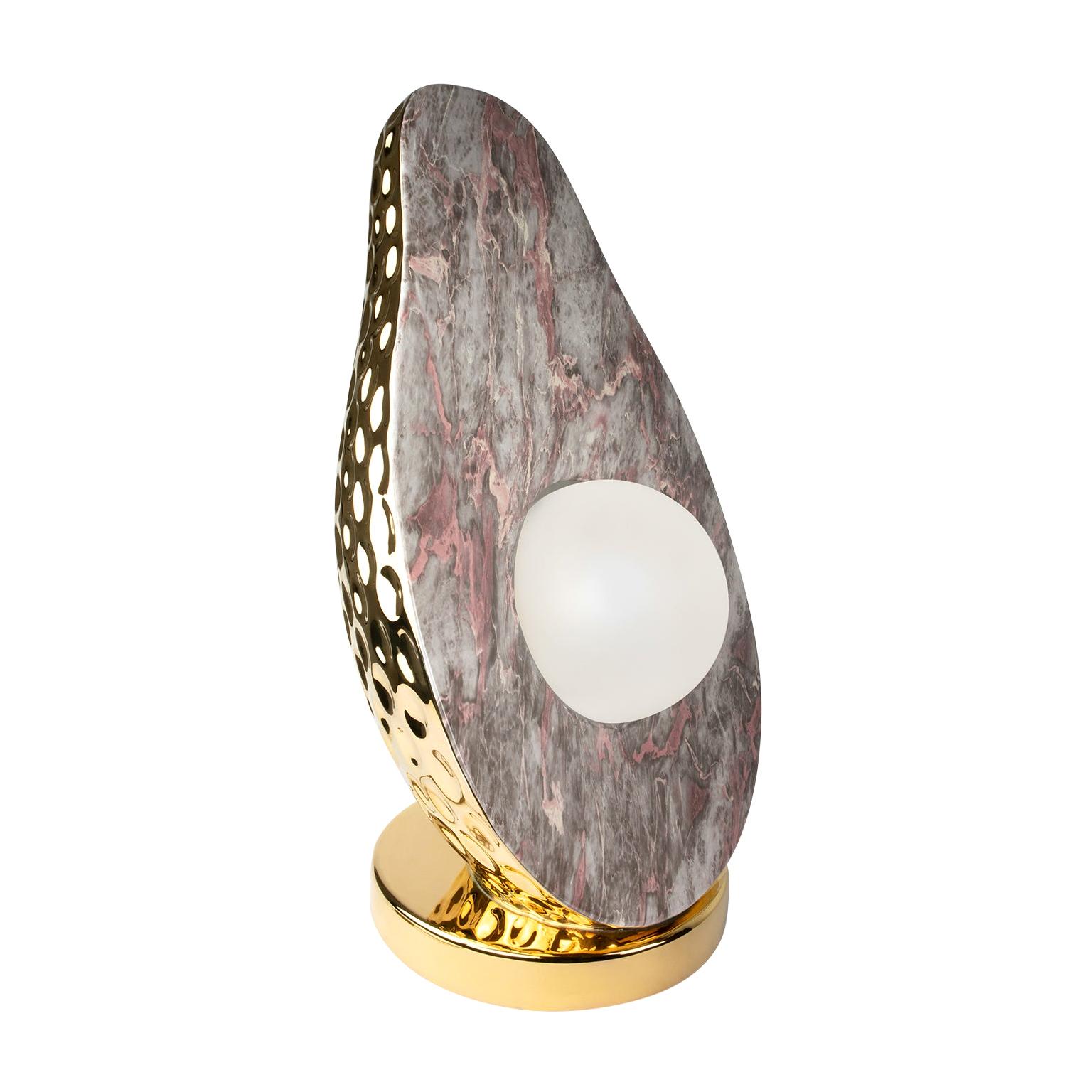 Pink Tessellated Marble Floor Lamp at 1stDibs