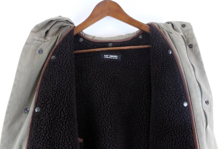 Raf Simons AW03 'Closer' Dazzle Ships Parka For Sale at 1stDibs