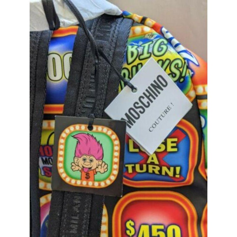 AW19 Moschino Couture Jeremy Scott Game Show Troll Adjustable Straps ...