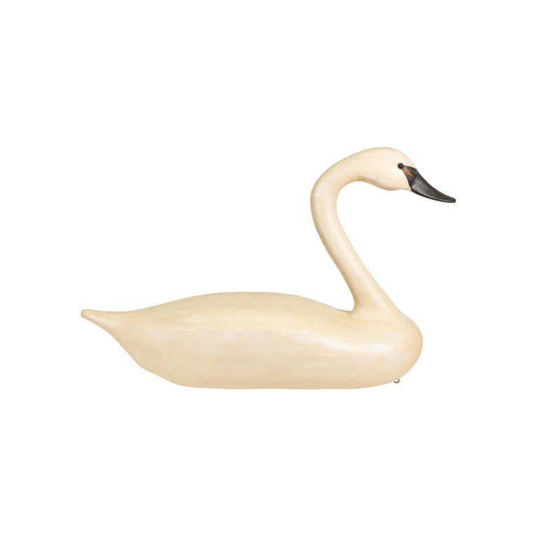 Swan Decoy by Wild Fowler For Sale at 1stDibs | antique swan decoys ...
