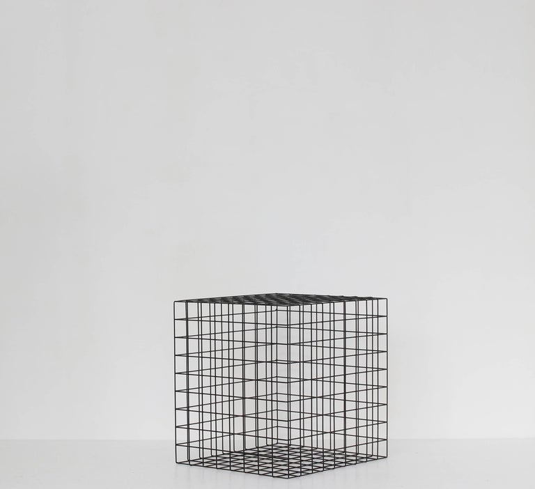 Grove side table in Metal grid / Design Award Winner For Sale at 1stDibs